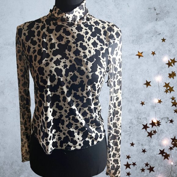 Originality | Tops | Nwts Originality La La Land Creative Co Sheer Cow ...